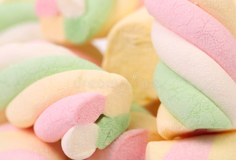 Different Colorful Marshmallow. Stock Photo - Image of pastel ...
