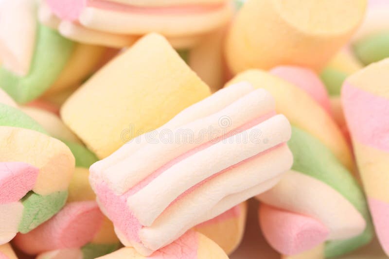 Different Colorful Marshmallow. Stock Photo - Image of pile ...