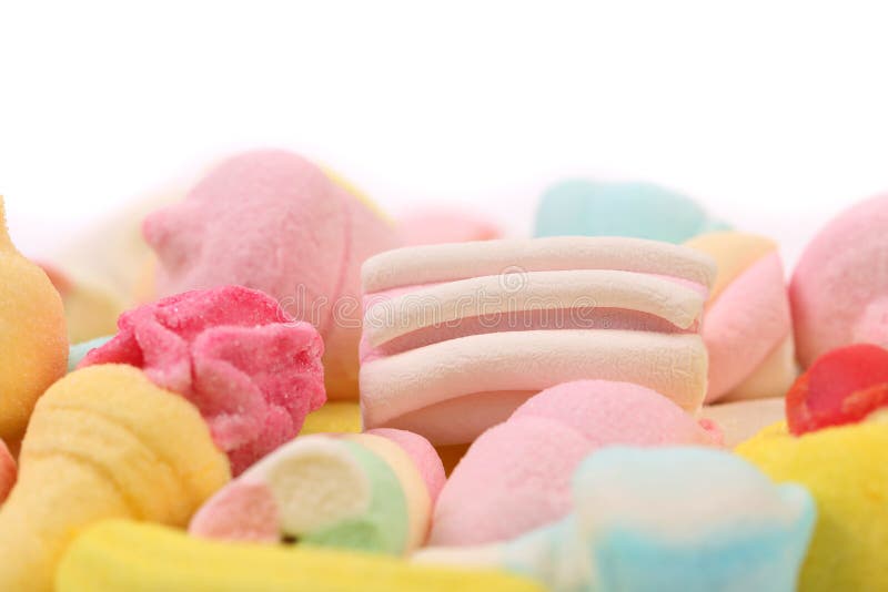 Different Colorful Marshmallow. Stock Photo - Image of indulgence ...