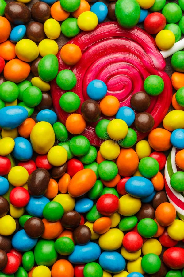 Different Colorful Sweets and Lollipops Stock Image - Image of food ...