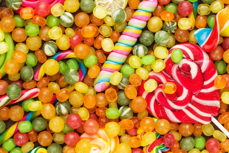 Different Colorful Sweets and Lollipops Stock Image - Image of lollipop ...