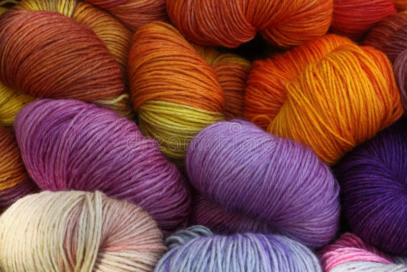 Different Colorfully Wool Balls Stock Image - Image of craft ...