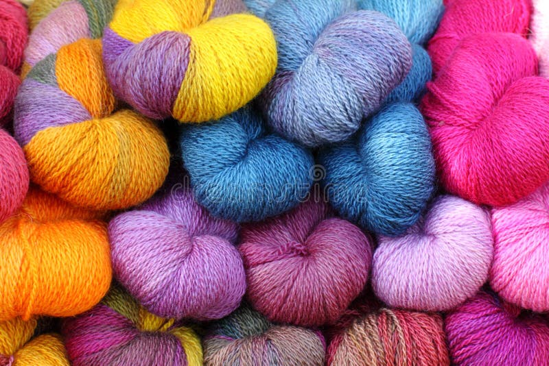 Wool in different colours stock image. Image of handmade - 147758745