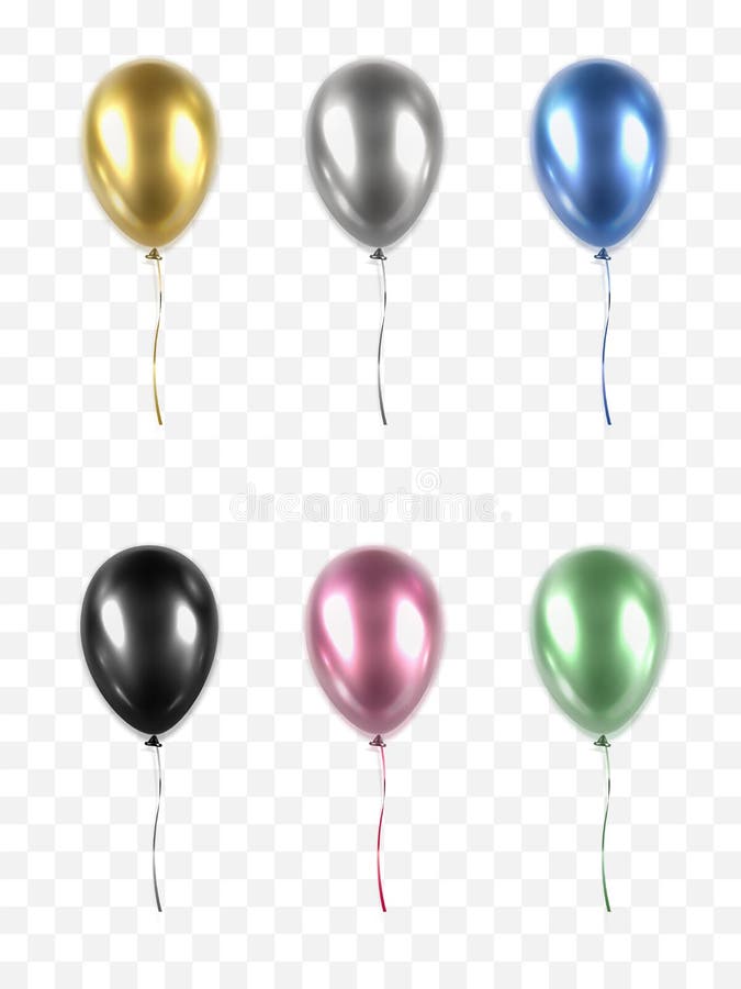 In Different Colors Balloons for Your Design Stock Vector ...