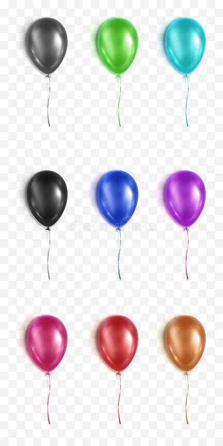 In Different Colors Balloons for Your Design Stock Vector ...