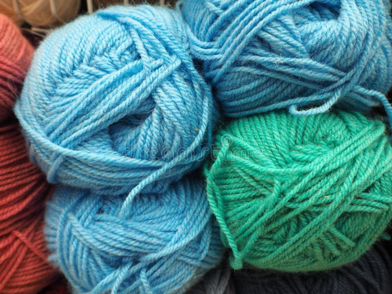 Different Colors Yarn, Multicolored Threads Stock Photo - Image of ...