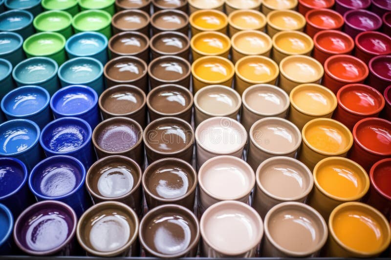 Different Colors of Ceramic Glaze Stock Photo - Image of creative ...