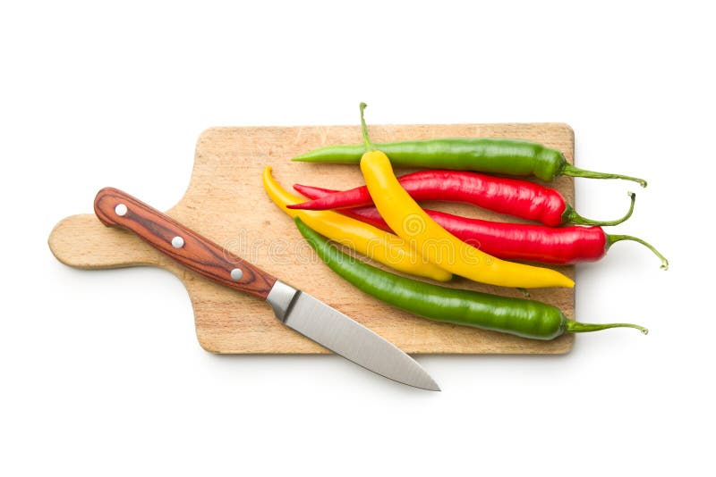 Different Colors Chilli Peppers. Stock Image - Image of chili ...