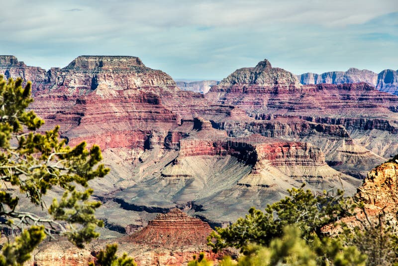 Different Colors in the Grand Canyon Valley Stock Image - Image of ...