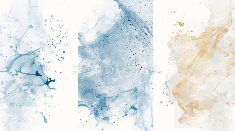 Different Colors of Ink in Close-up Shots. Suitable for Design Projects ...