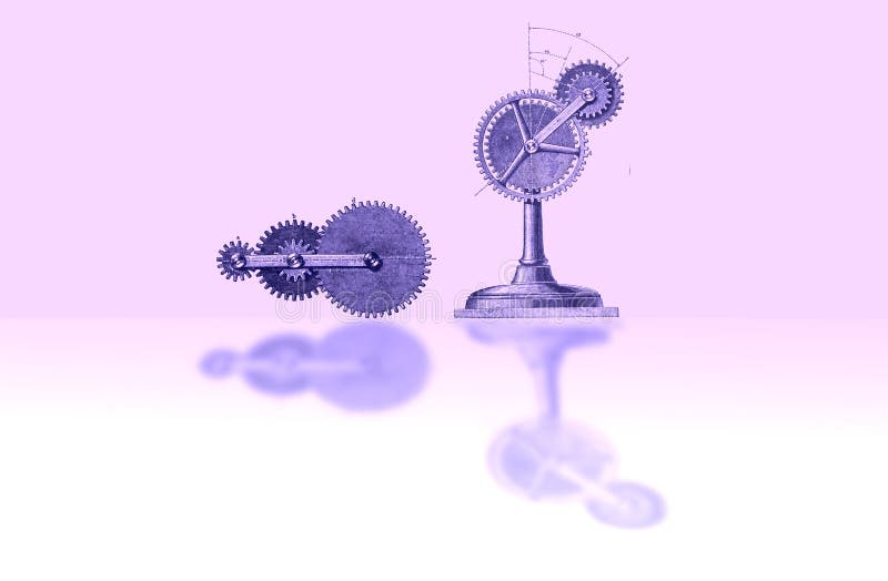 Different Colors and Moving Mechanisms - Gears, Their Connection Stock ...