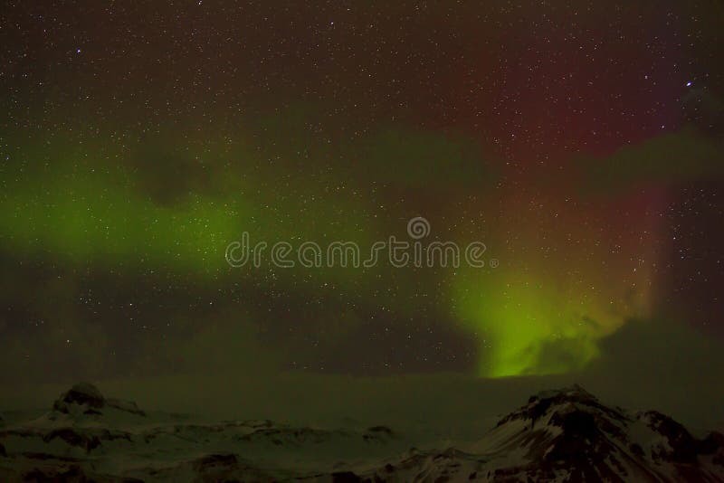 Colors of the Northern Lights Over Trees Stock Photo - Image of aurora ...