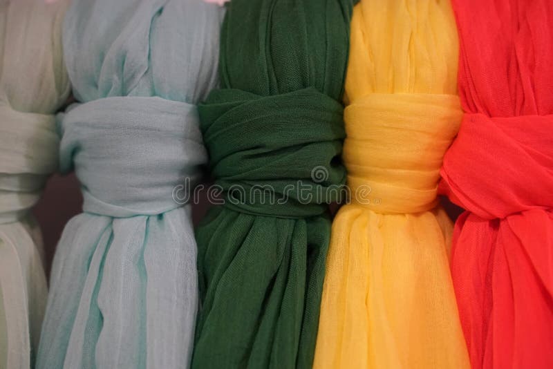 Different Colors Rainbow Flag Scarf Detail Stock Image - Image of flag ...