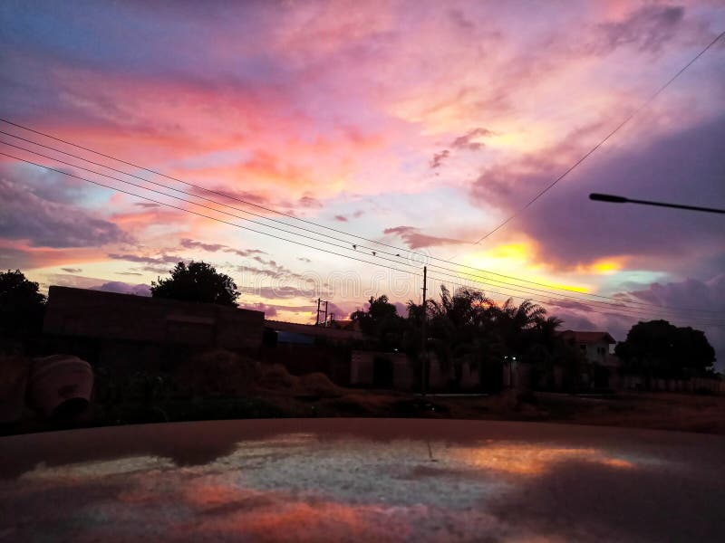 Colours of the sky stock image. Image of colours, hour - 136981593