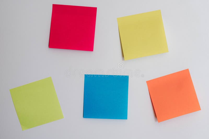 Different Colors of Sticky Notes To Write Important Things Down on ...