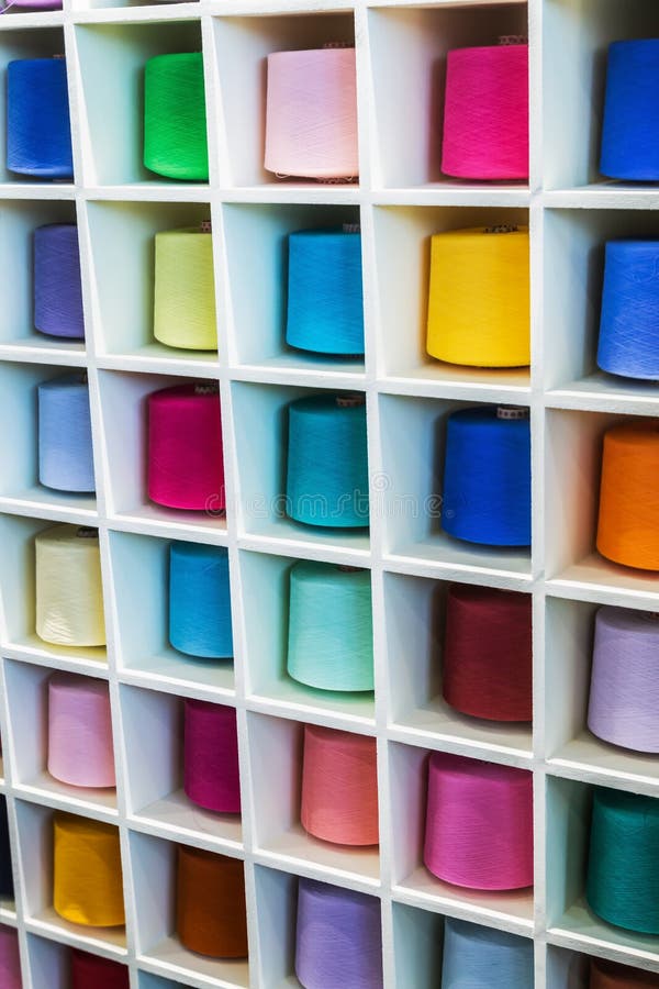 Different Colors of Thread, Textile, for Clothing Manufacture Stock ...
