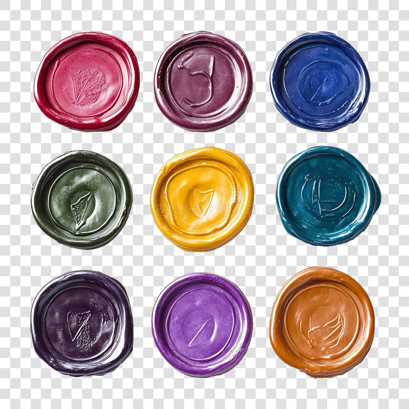 Different Colors Wax Seal Set Stock Photo - Illustration of ...
