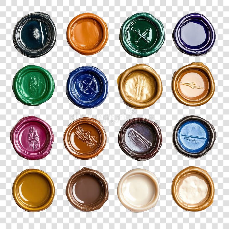 Different Colors Wax Seal Set Stock Photo - Illustration of stamp ...