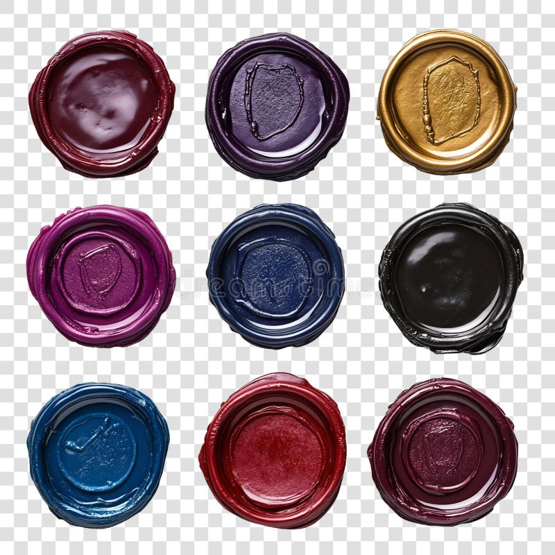 Different Colors Wax Seal Set Stock Image - Illustration of security ...