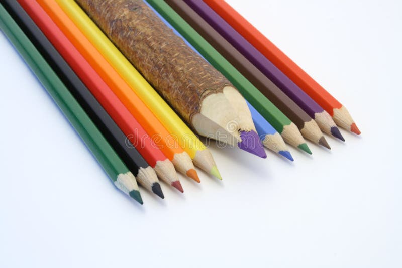Different coloured pencils stock photo. Image of study - 4536046
