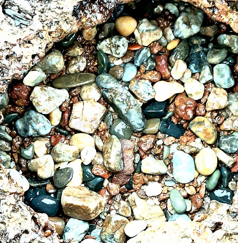 Different Colours of Stones at the Beach Stock Photo - Image of burst ...