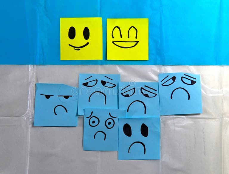 Emotions of Happiness and Sadness, Standing Out from the Crowd Sticky ...