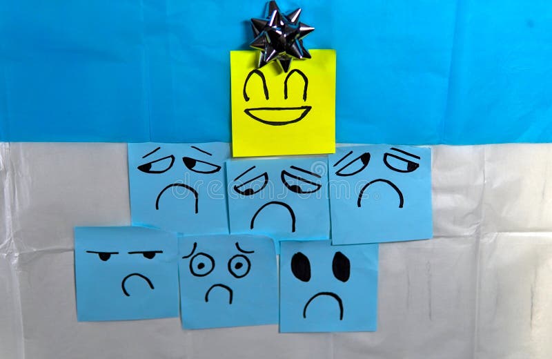 Emotions of Happiness and Sadness, Standing Out from the Crowd Sticky ...