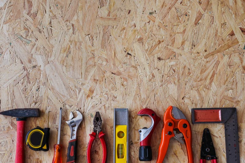 Different Construction Tools with Hand Tools for Home Renovation on ...