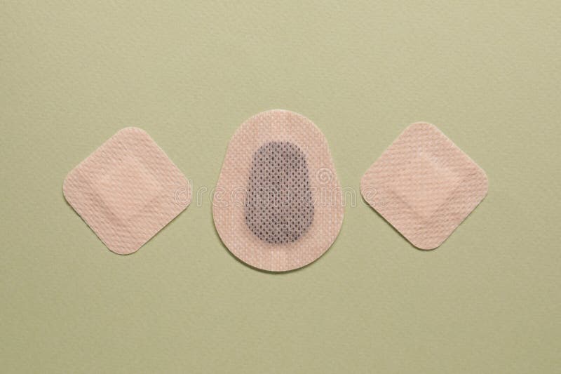Contraceptive Patches Isolated on White, Top View Stock Photo - Image ...