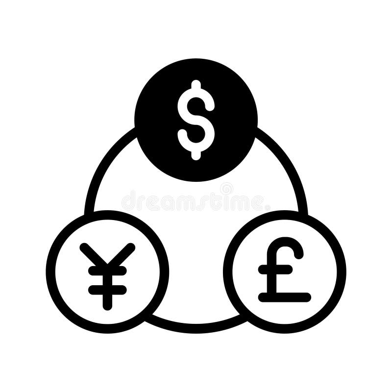 Different Countries Money in a Circle Represents Money Exchange Icon ...