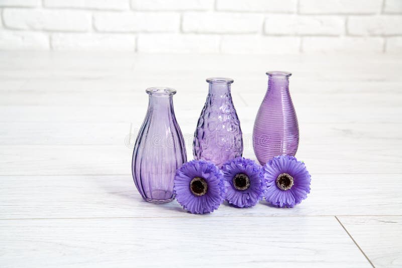 Different Decorative Vases in a Studio Stock Image - Image of bloom ...