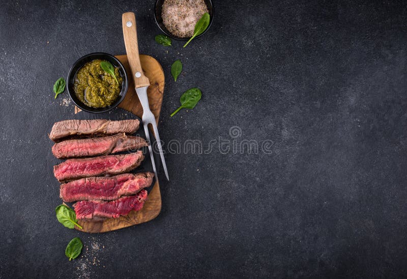 Different Degrees of Steak Roasting Stock Photo - Image of grill ...