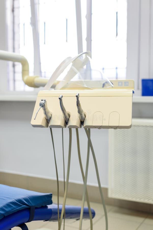 Different Dental Instruments and Tools in a Dentists Office Stock Image ...