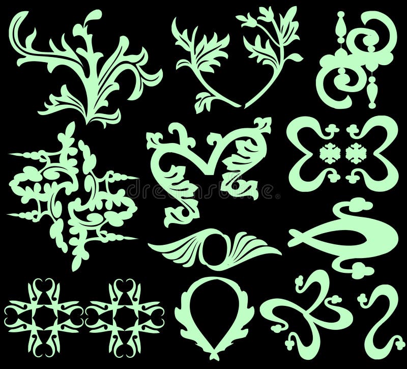 Different Design Elements stock vector. Illustration of frame - 4764793