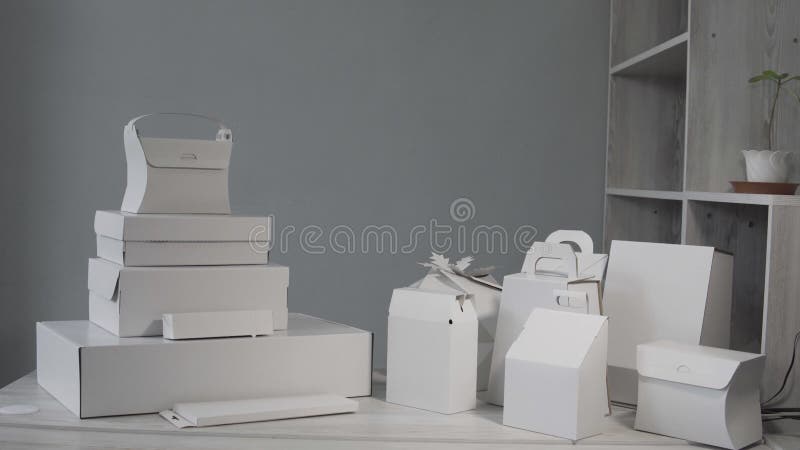 Different Design and Shape of Cardboard Boxes, Paper Containers. the ...