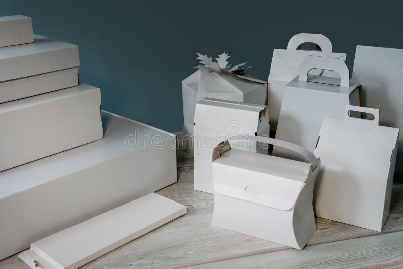Different Design and Shape of Cardboard Boxes, Paper Containers. the ...
