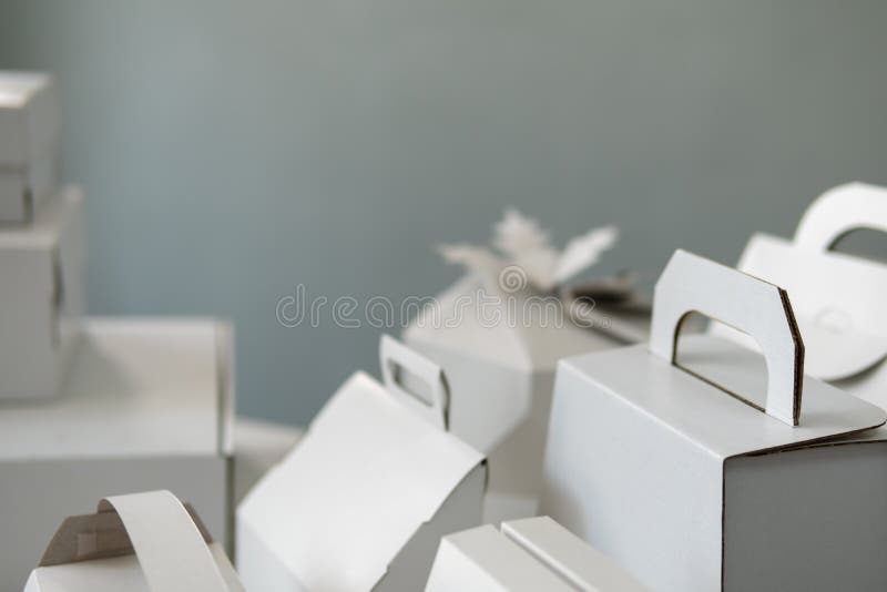 Different Design and Shape of Cardboard Boxes, Paper Containers. the ...