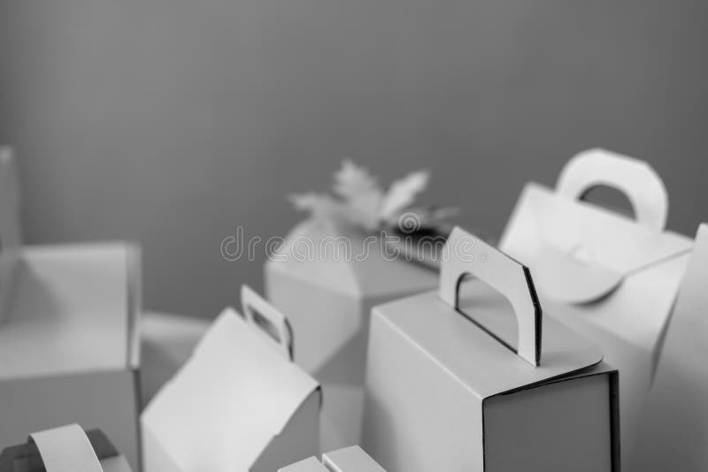 Different Design and Shape of Cardboard Boxes, Paper Containers. the ...