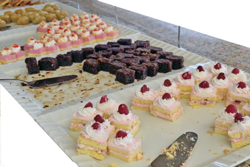 Different Dessert at the Buffet in the Restaurant Stock Photo - Image ...