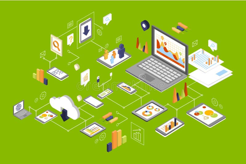 Different Devices Connected, Technology and Social Media, Computer ...