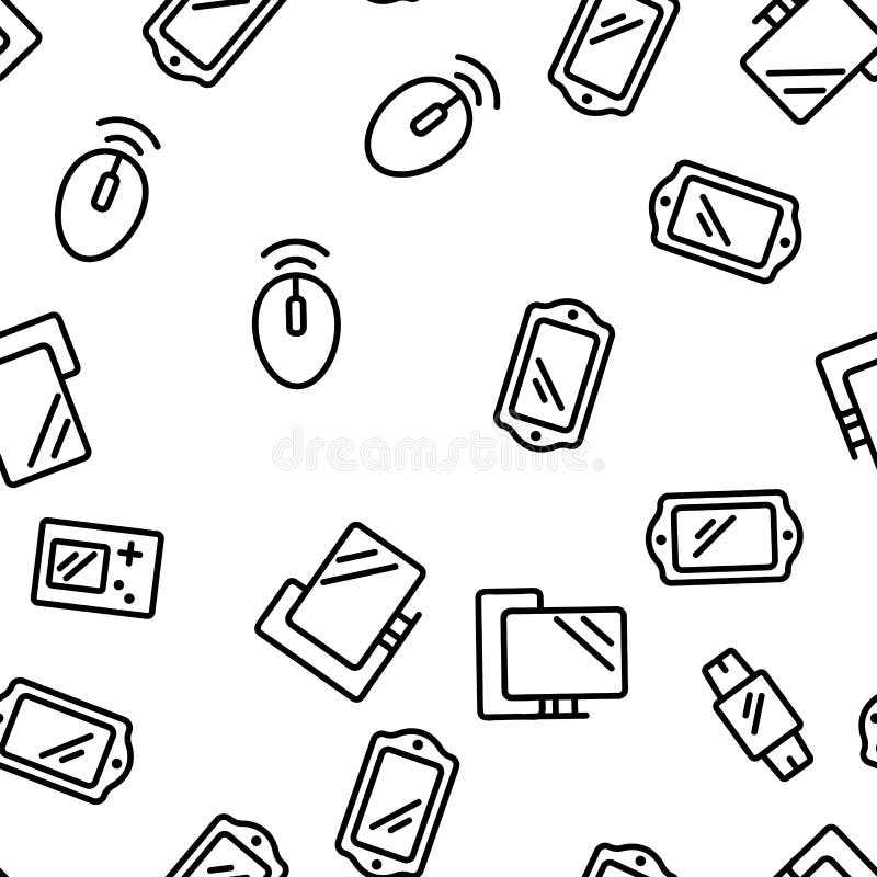 Different Devices. Charging Scheme Stock Vector - Illustration of ...