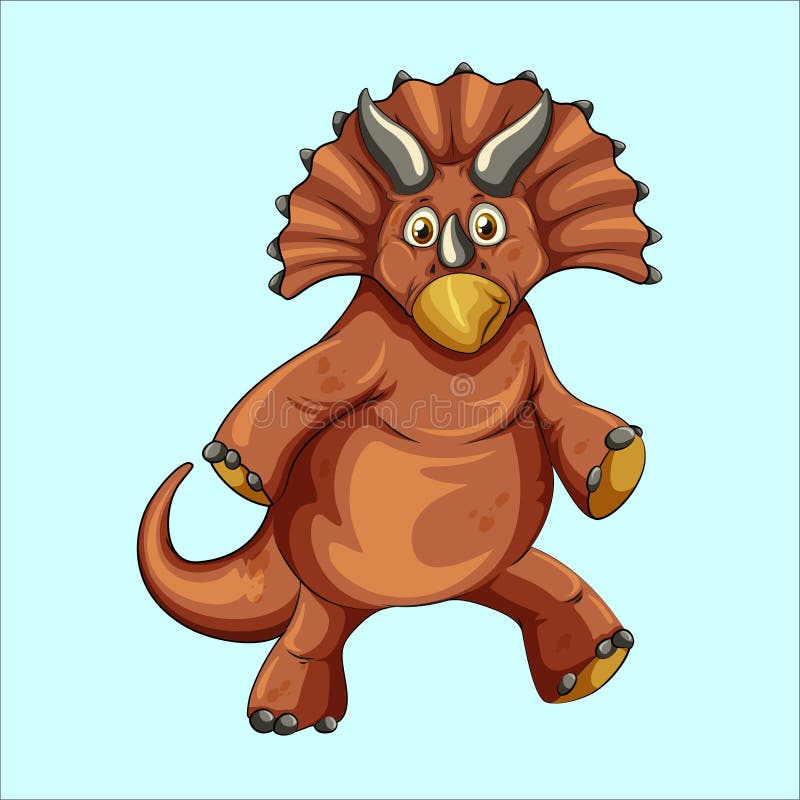 Different Dinosaurust Cartoon Character Vector Stock Vector ...