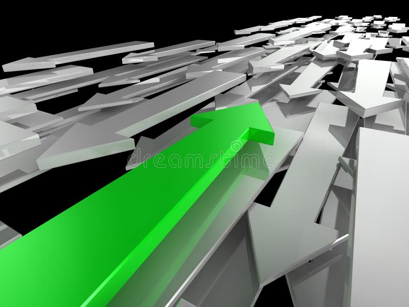 Different Direction stock illustration. Illustration of achievement ...