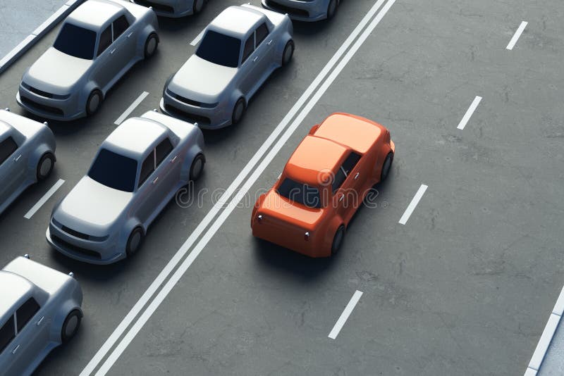 Different Direction Concept Stock Illustration - Illustration of aerial ...