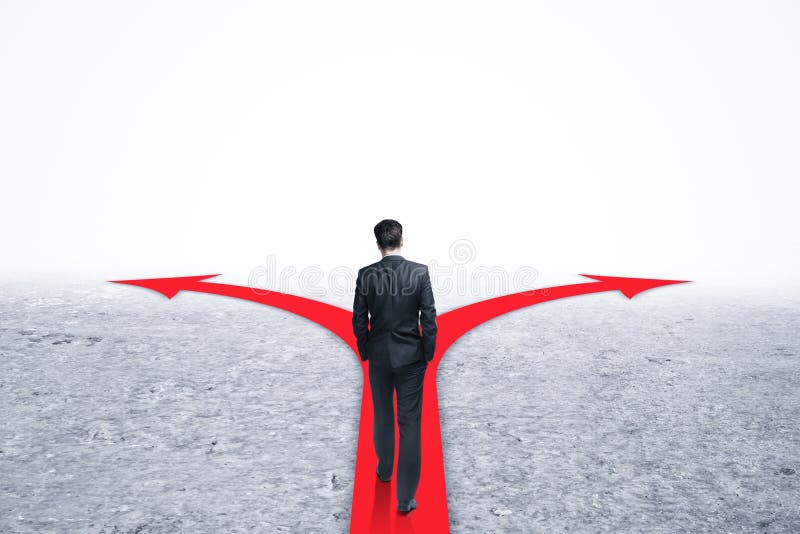 Different Direction and Path Concept Stock Image - Image of person ...