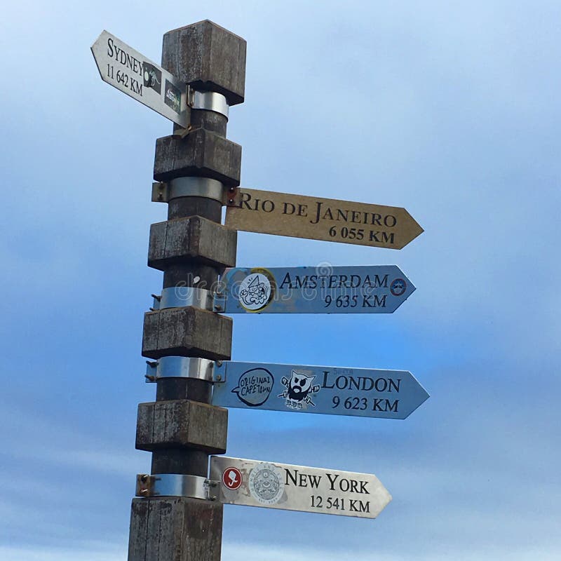 Different Directions of Cities Stock Image - Image of directions, pole ...