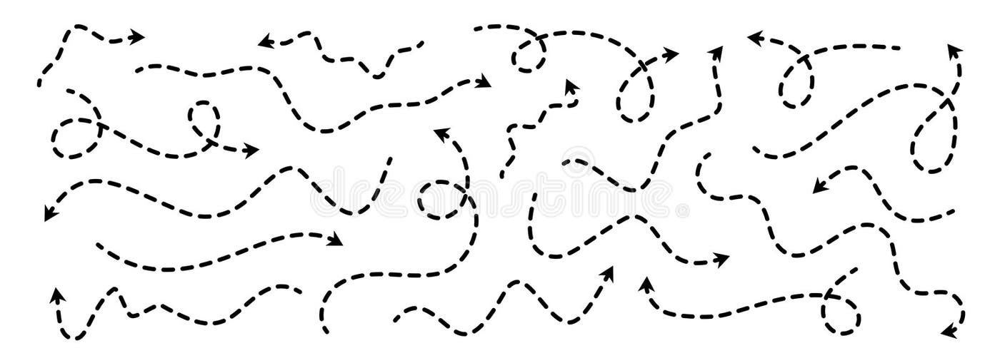 Dashed Pointers Stock Illustrations – 136 Dashed Pointers Stock ...