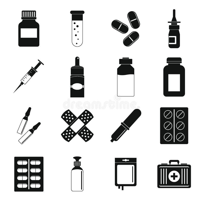 Drugs Pictograms Stock Illustrations – 449 Drugs Pictograms Stock ...