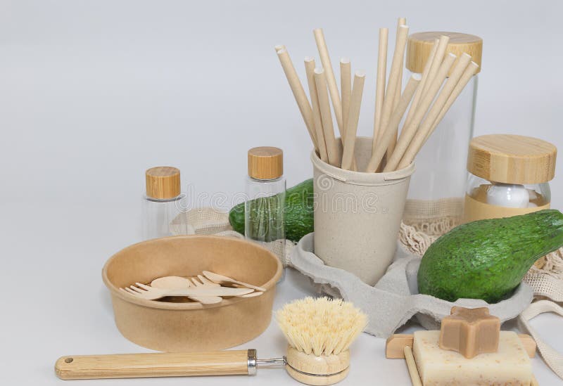 Different Ecological Objects for Personal Hygiene and Food. Zero Waste ...