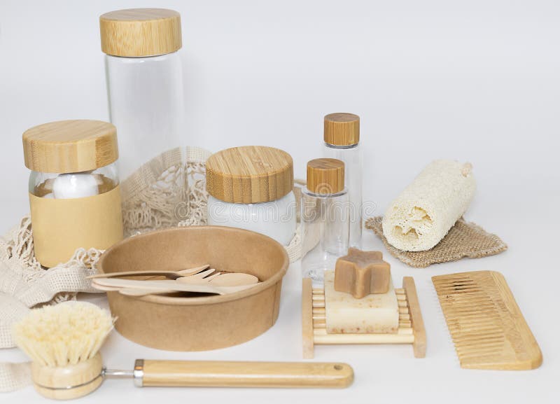 Different Ecological Objects for Personal Hygiene and Food. Zero Waste ...